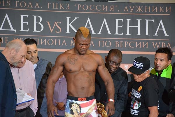 Photos: Lebedev-Kalenga weigh-in – World Boxing Association